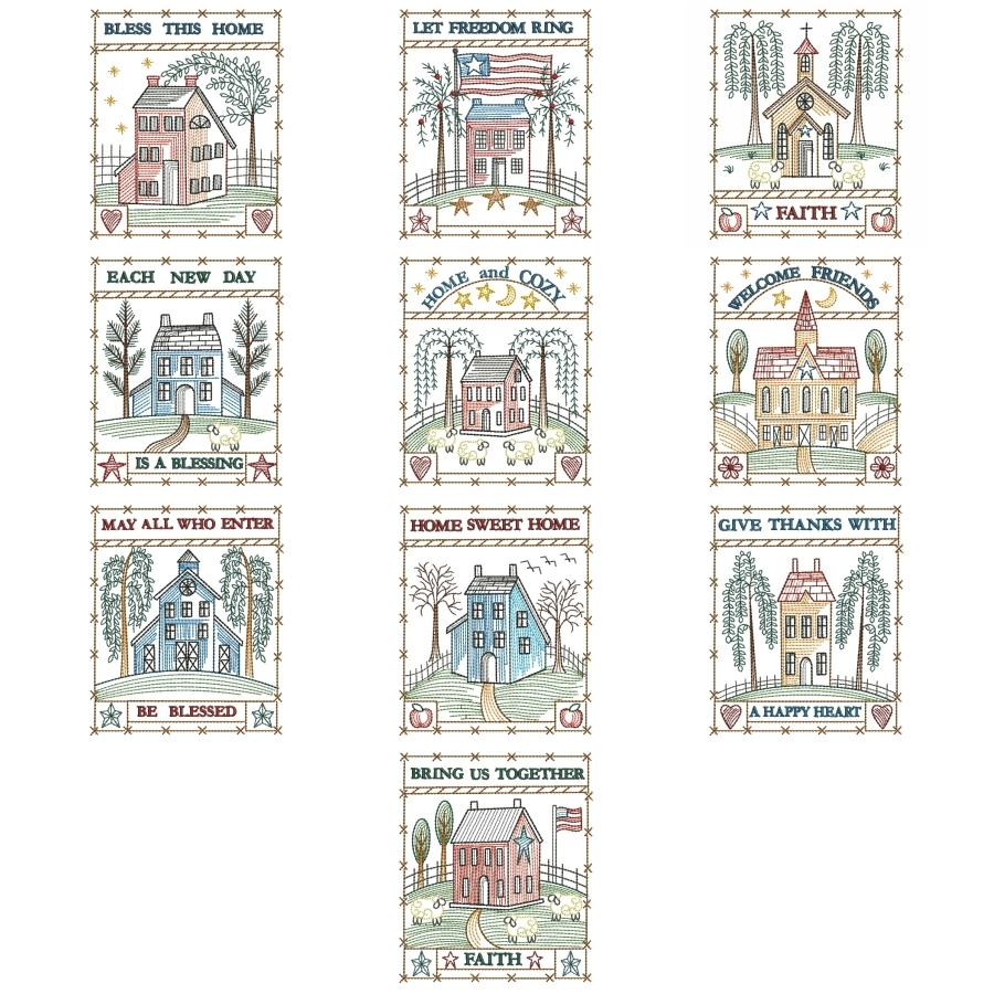 Country Saltbox House | OregonPatchWorks