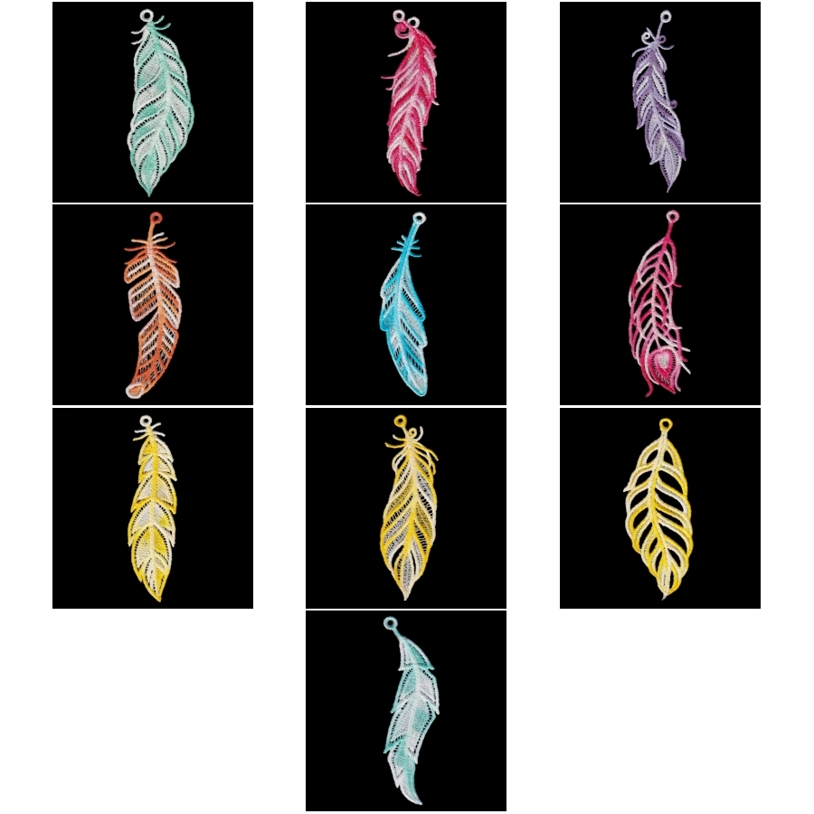 FSL Variegated Feathers | OregonPatchWorks