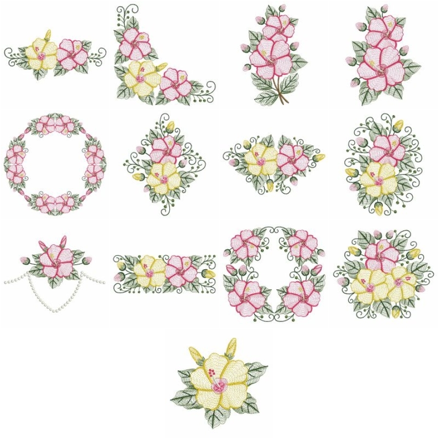 Rippled Hibiscus | OregonPatchWorks