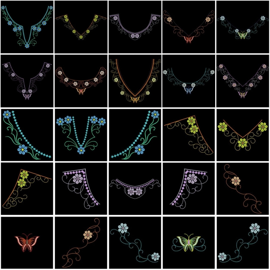 Decorative Necklines 2 | OregonPatchWorks