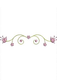 Floral Swirls Borders And Corners 5x7 | OregonPatchWorks