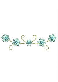 Floral Swirls Borders And Corners 5x7 | OregonPatchWorks