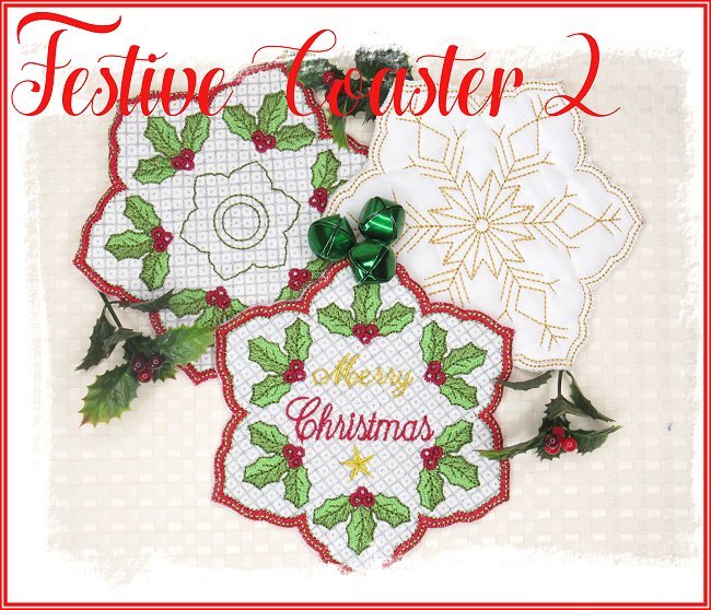 Festive Coasters Set 2 | OregonPatchWorks