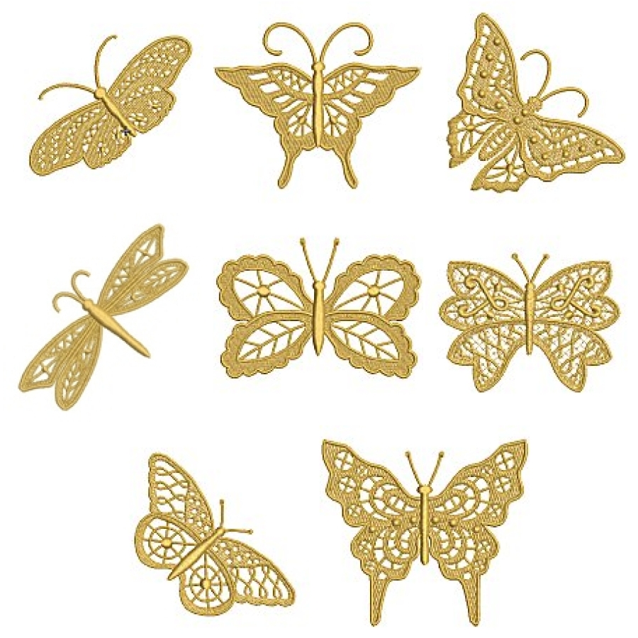 Freestanding Lace Butterflies | OregonPatchWorks