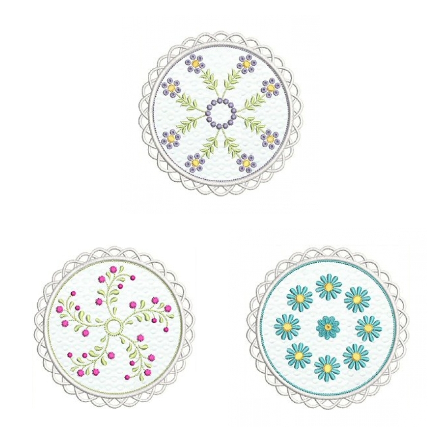 Floral Coasters | OregonPatchWorks