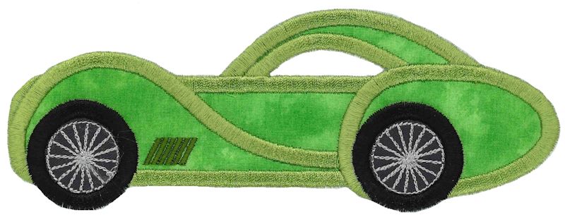 854 Race Cars Applique
