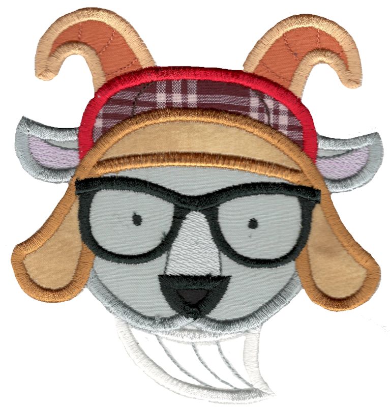 871 Hipster Animal Faces Applique | OregonPatchWorks