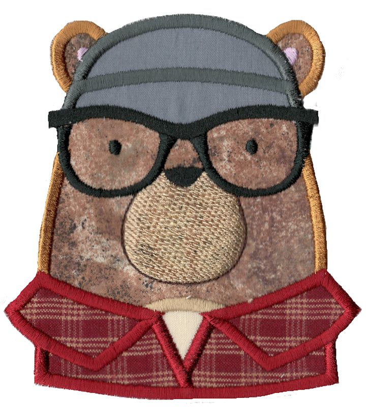 871 Hipster Animal Faces Applique | OregonPatchWorks