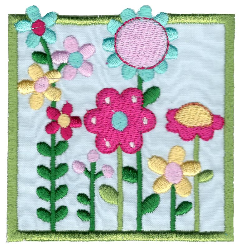 874 Box Girl Applique