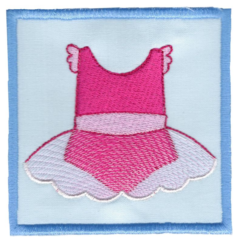 874 Box Girl Applique