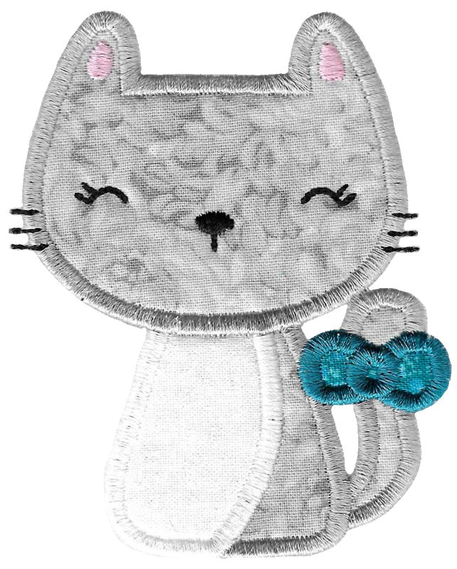 959 Cute Applique Cats