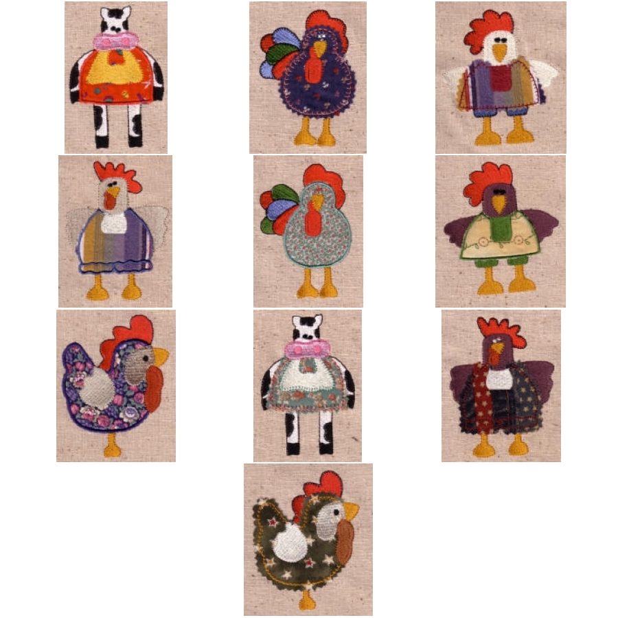 Chicken Coop Applique | OregonPatchWorks