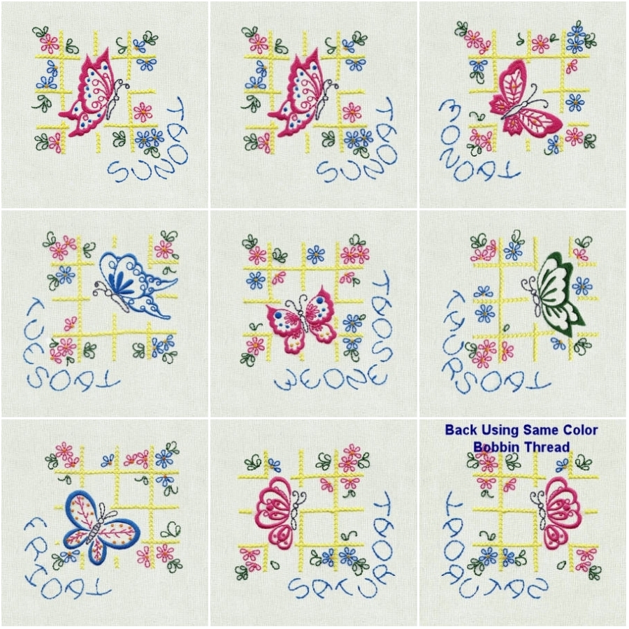 Butterflies and Cross Stitch | OregonPatchWorks