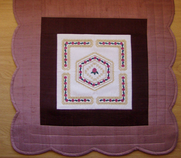 Elegant Rose Table Runner | OregonPatchWorks