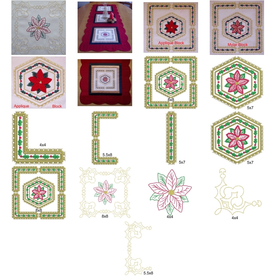 Elegant Christmas Table Runner | OregonPatchWorks