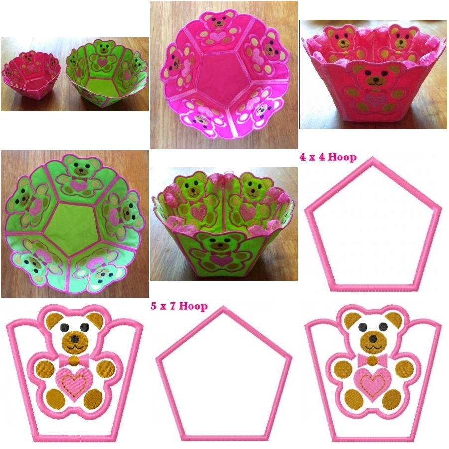 Teddy Bear Basket | OregonPatchWorks