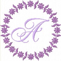 Floral Frame Alphabet