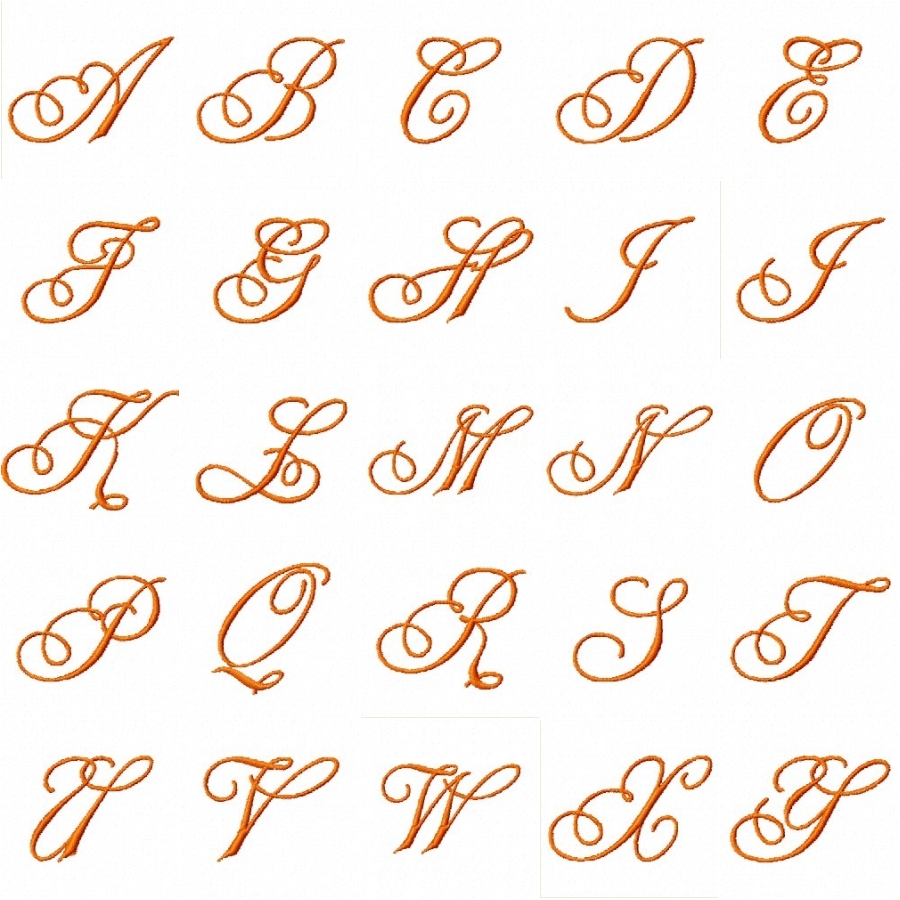 Curly Lines Alphabet | OregonPatchWorks