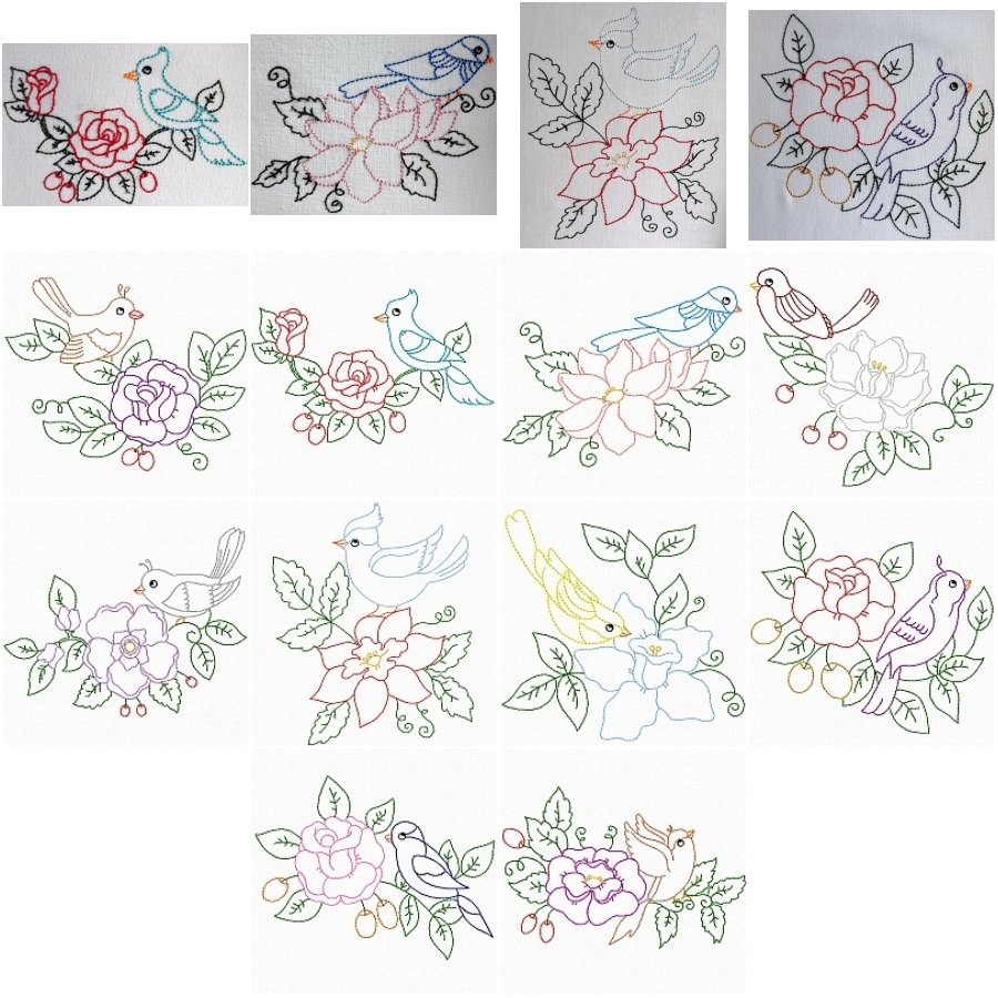 Birds and Flowers Colorlines | OregonPatchWorks