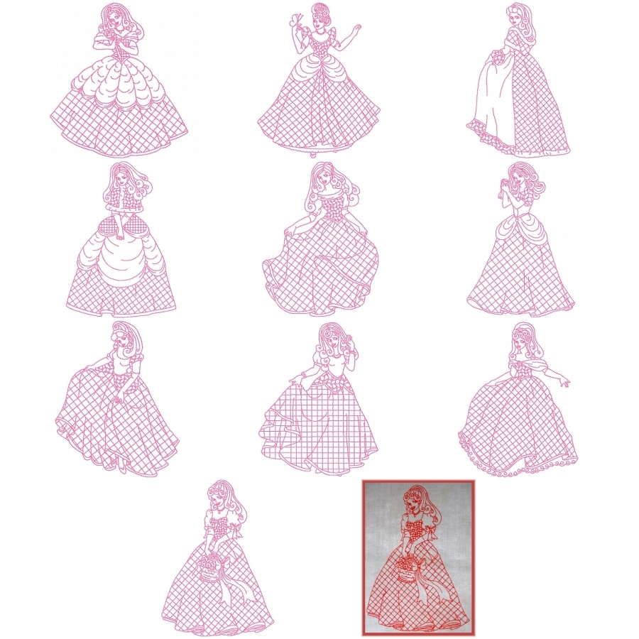 Outline Princesses | OregonPatchWorks