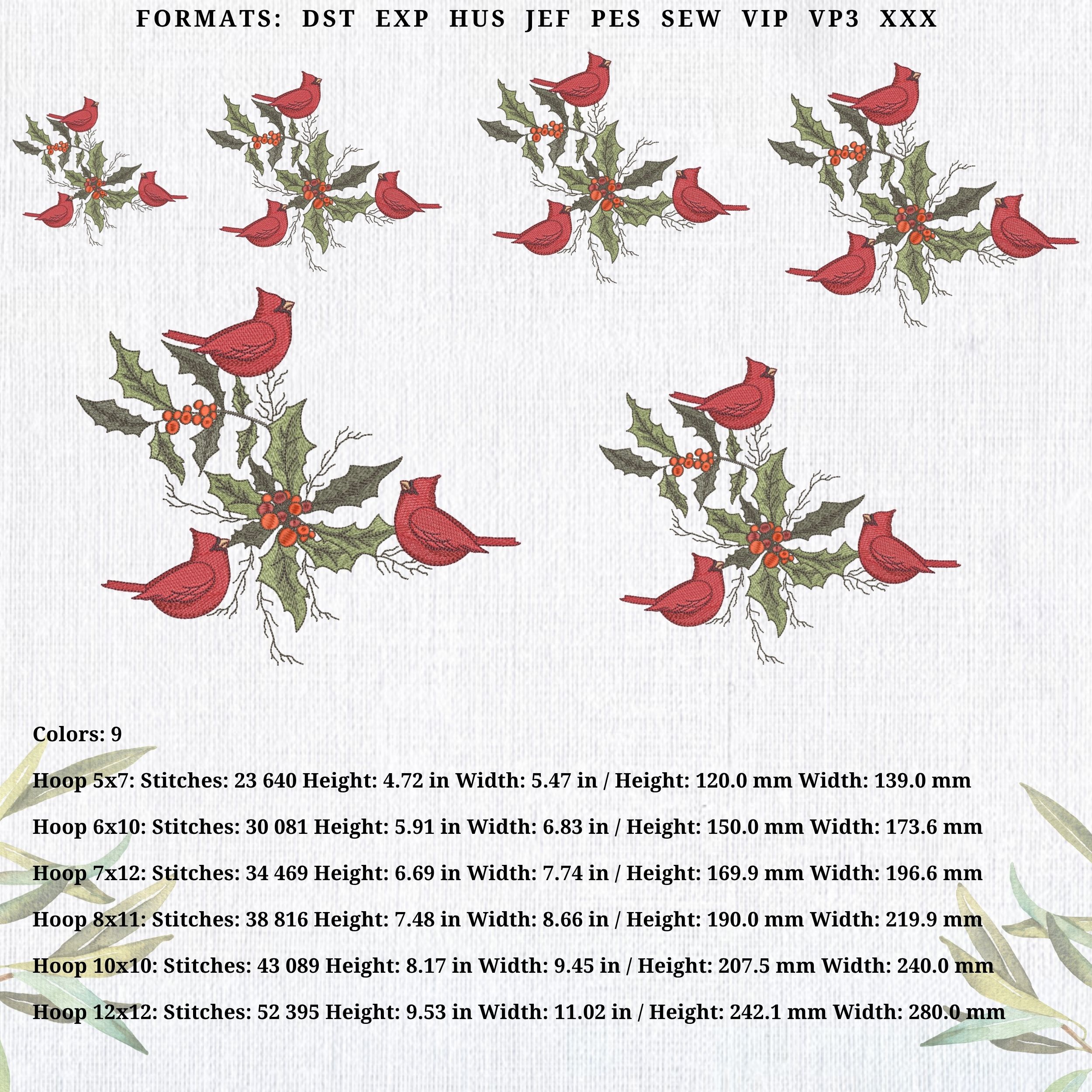 Cardinal Birds Christmas Red birds
