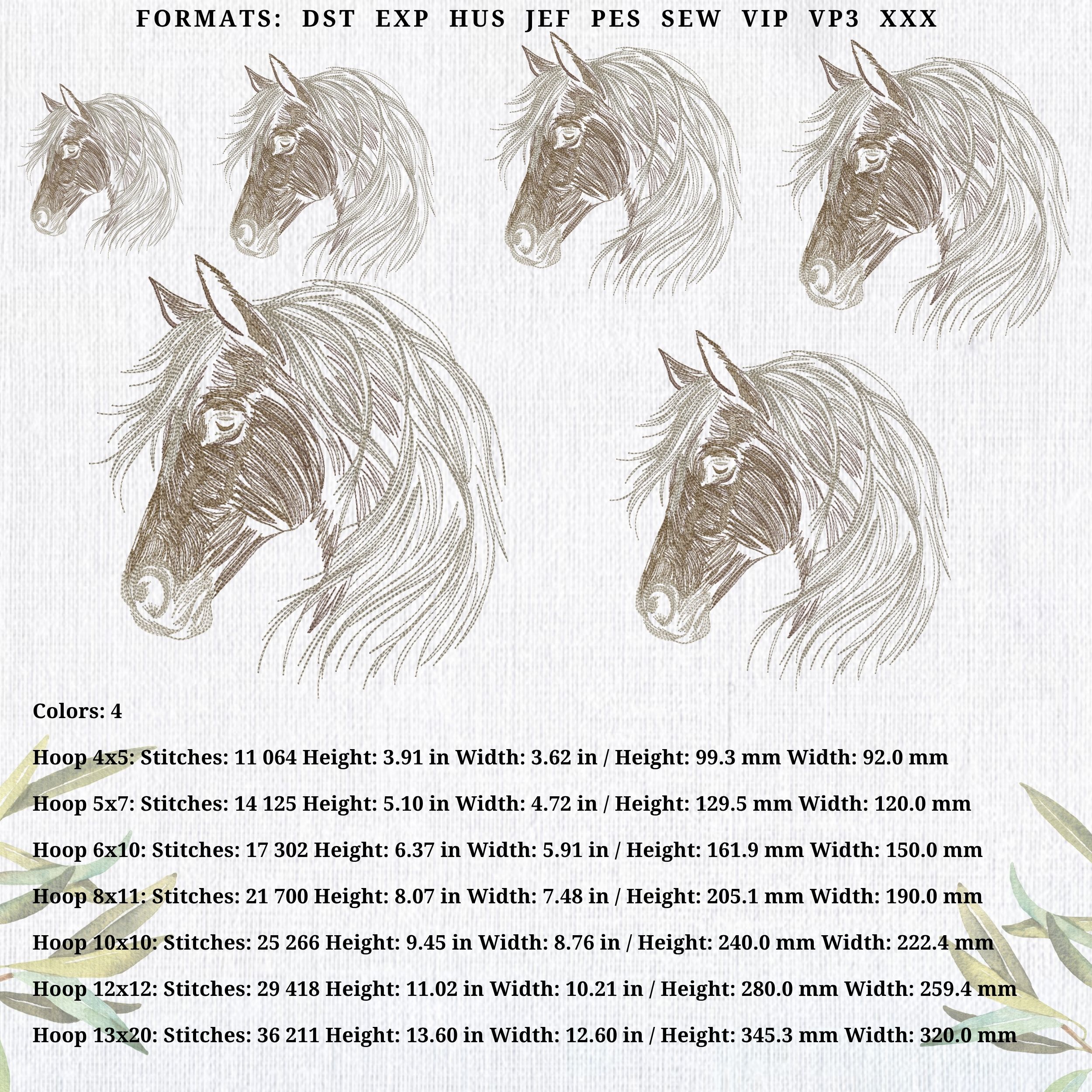 Horse Head Realistic animal portrait