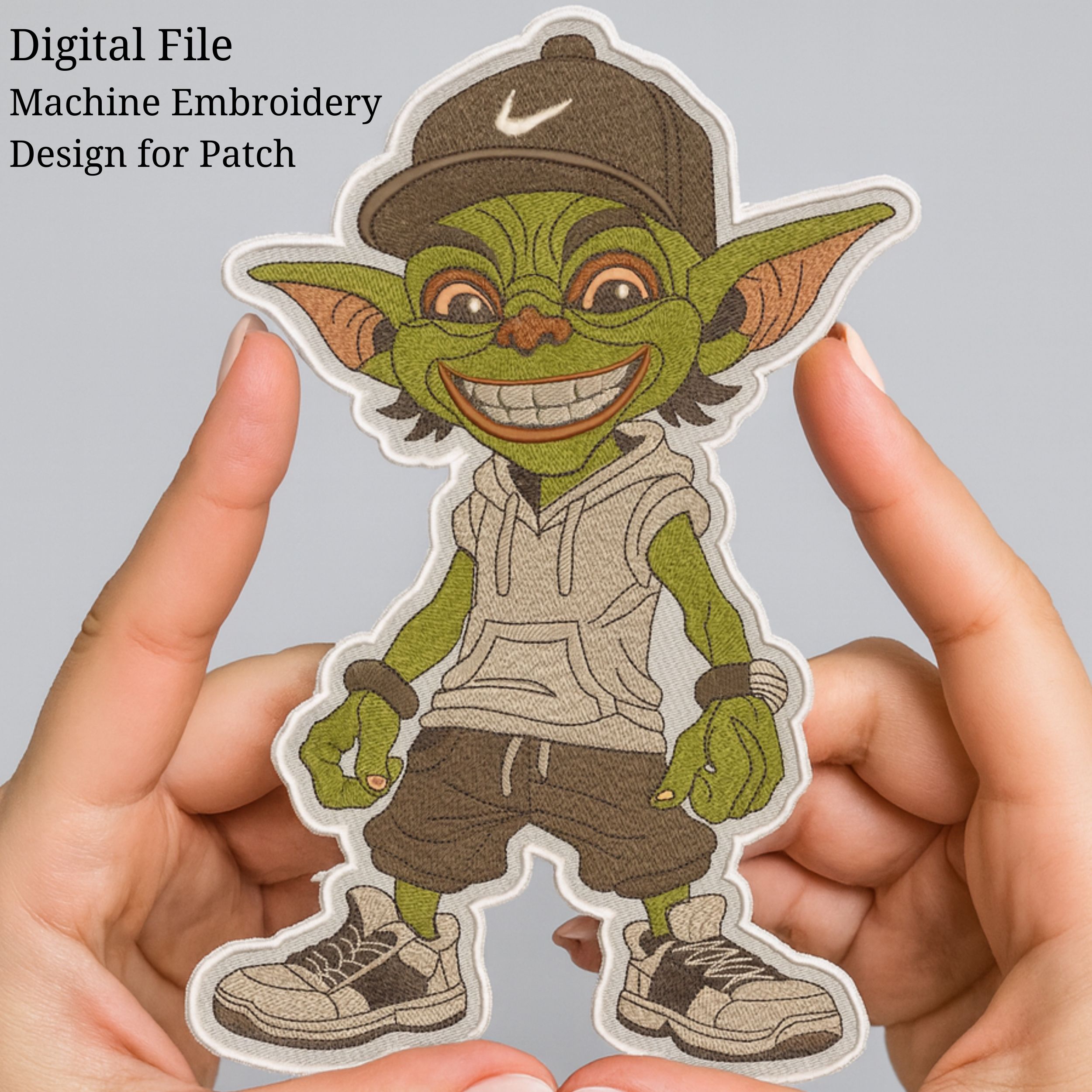 Goblin patch Halloween hip hop monster