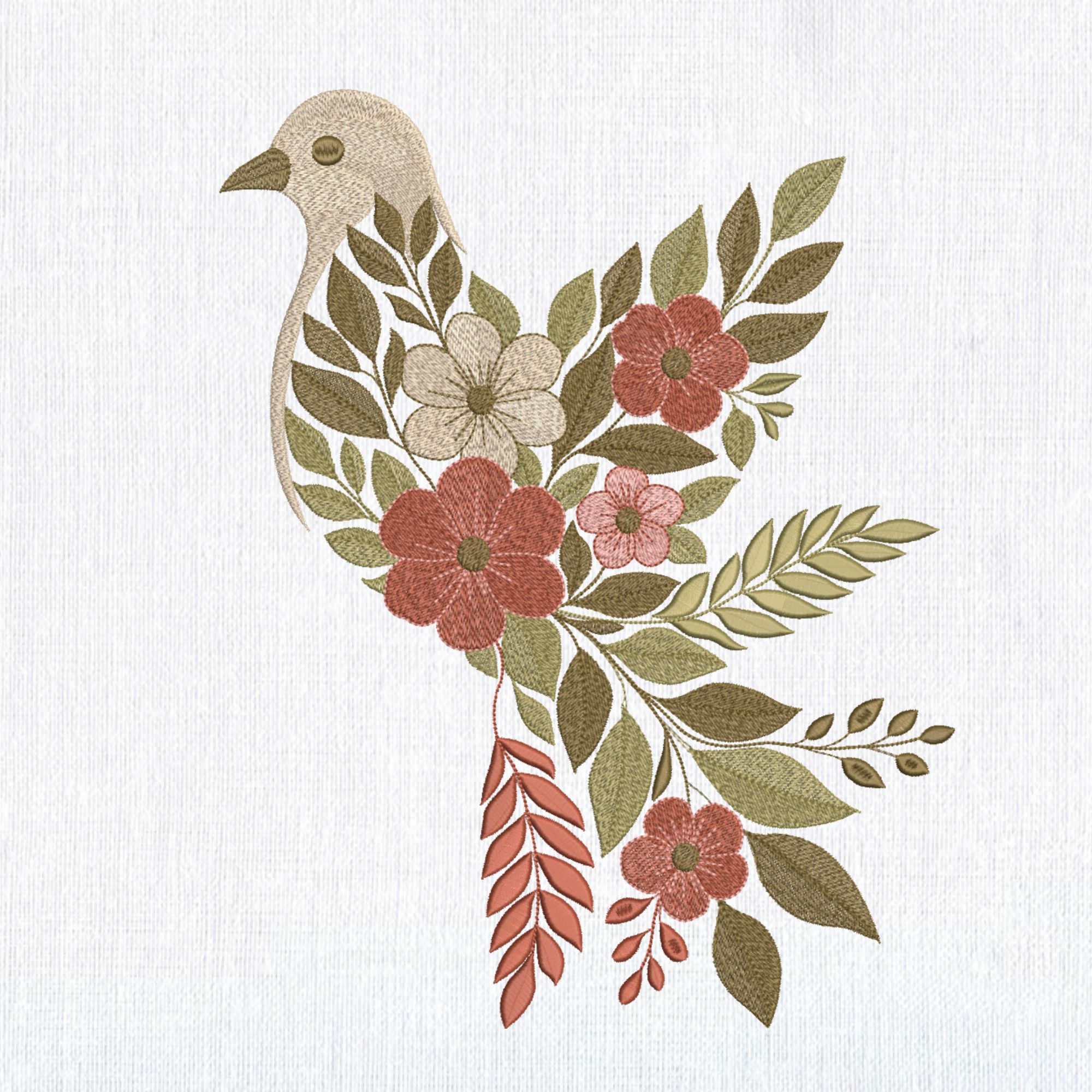 Floral boho Pigeon