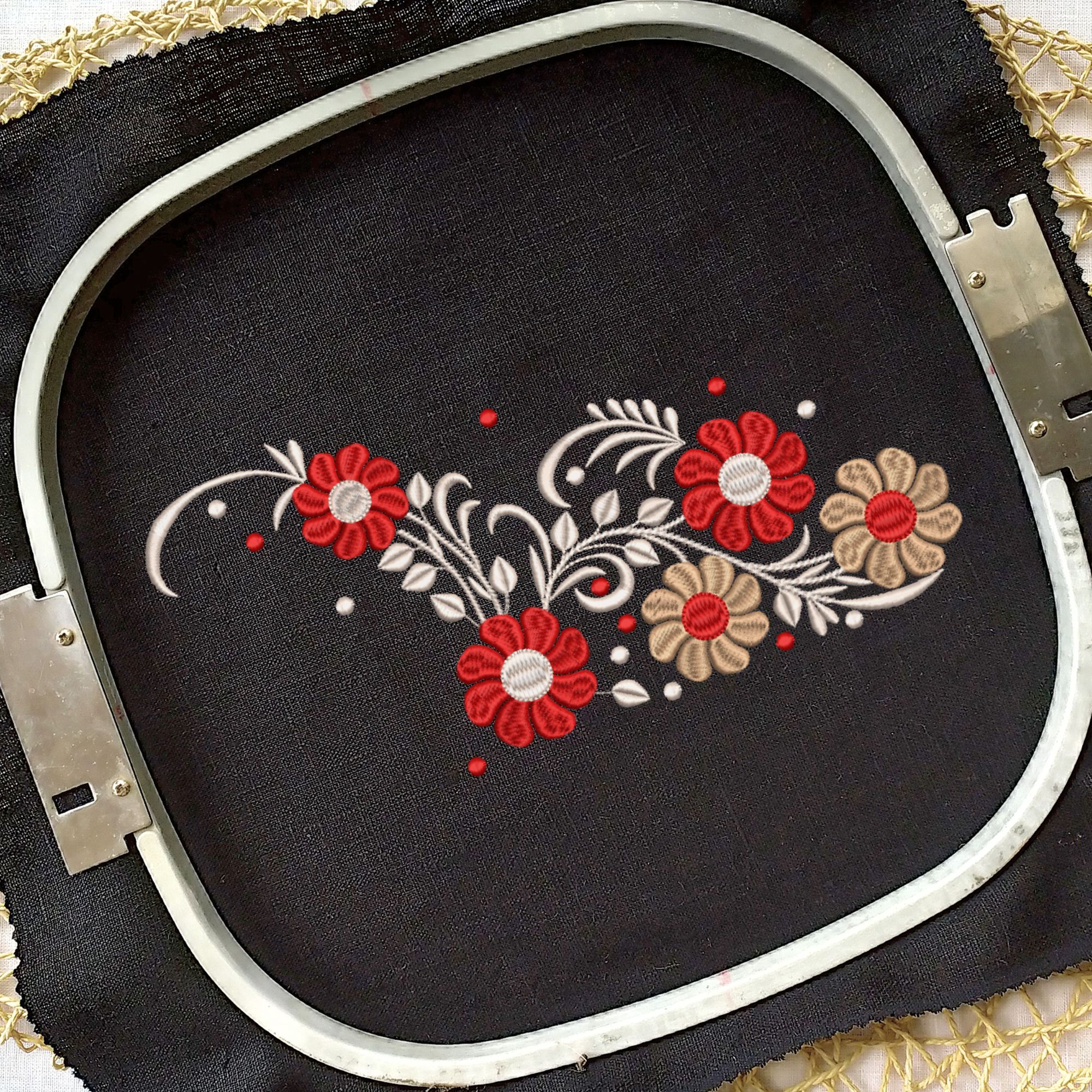 Decorative floral Corner 2 | OregonPatchWorks