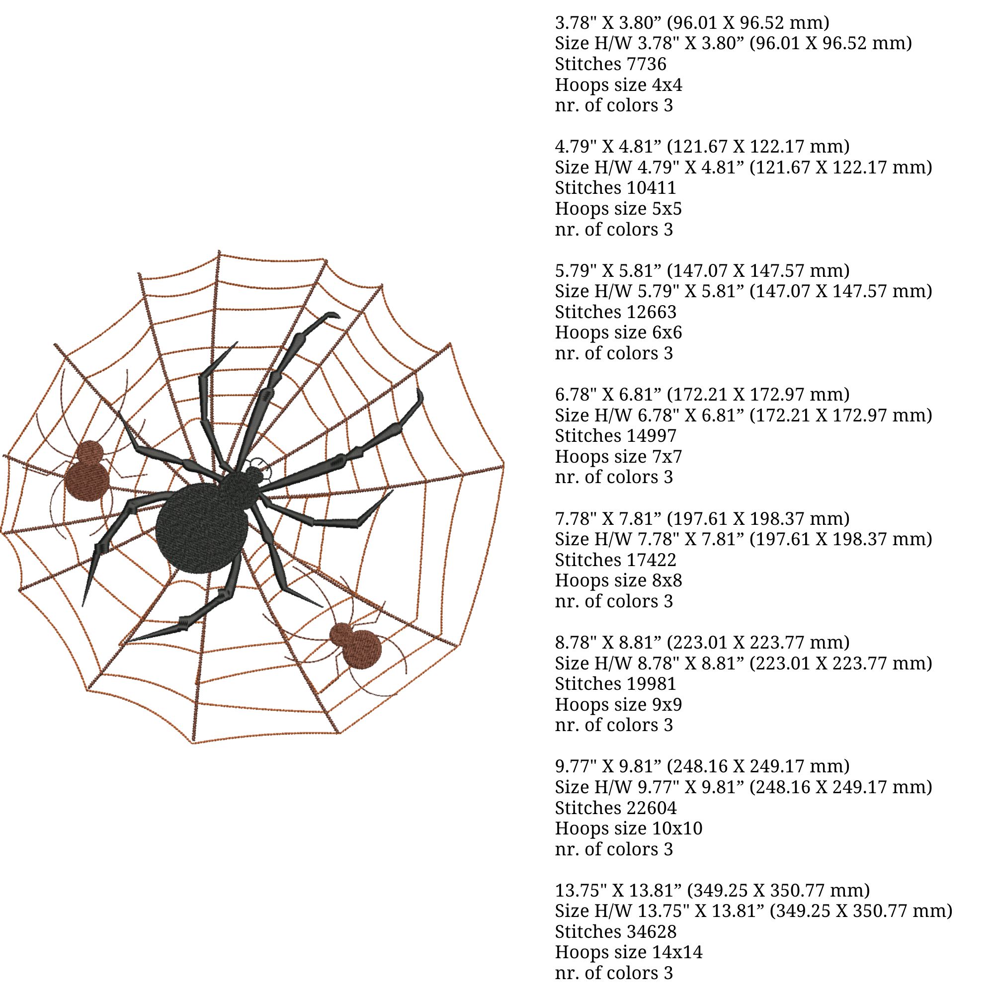 Spooky Halloween Spider 2 | OregonPatchWorks