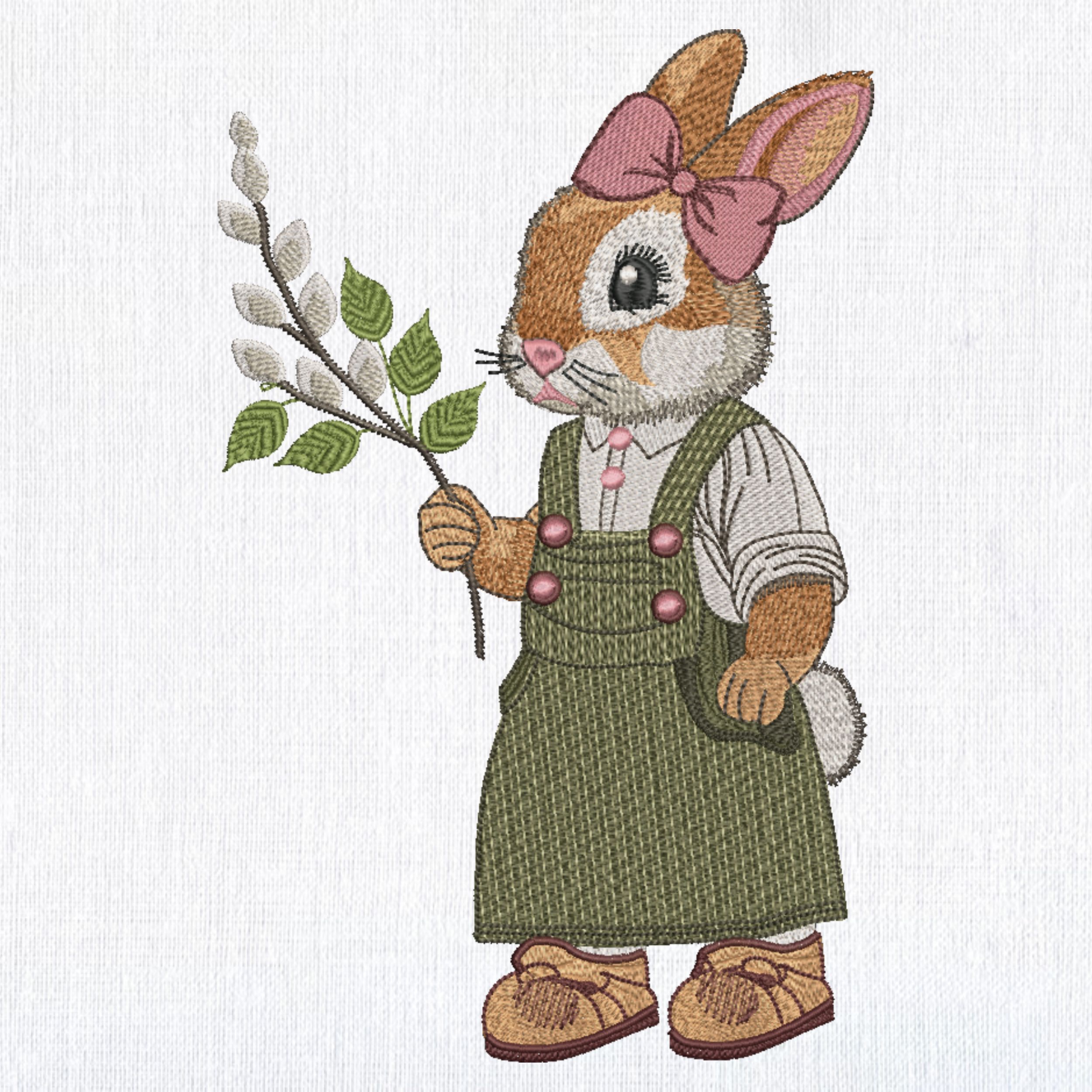 Cottagecore Easter Bunny Girl | OregonPatchWorks