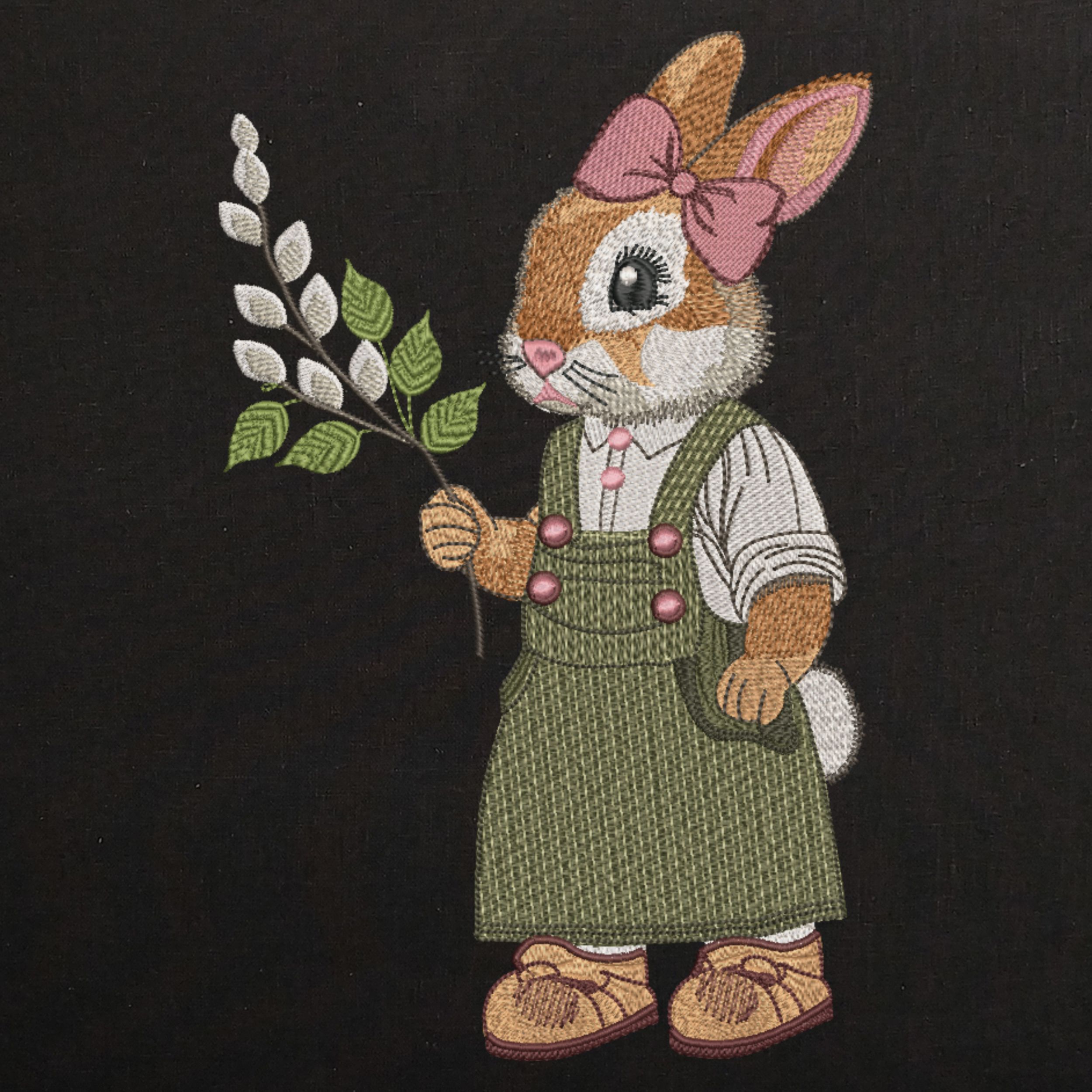 Cottagecore Easter Bunny Girl | OregonPatchWorks