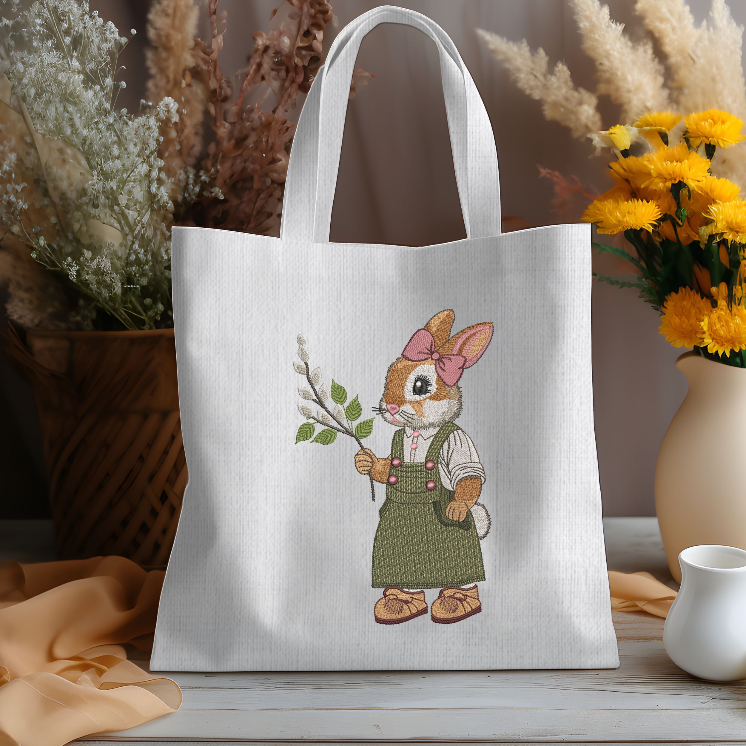 Cottagecore Easter Bunny Girl | OregonPatchWorks