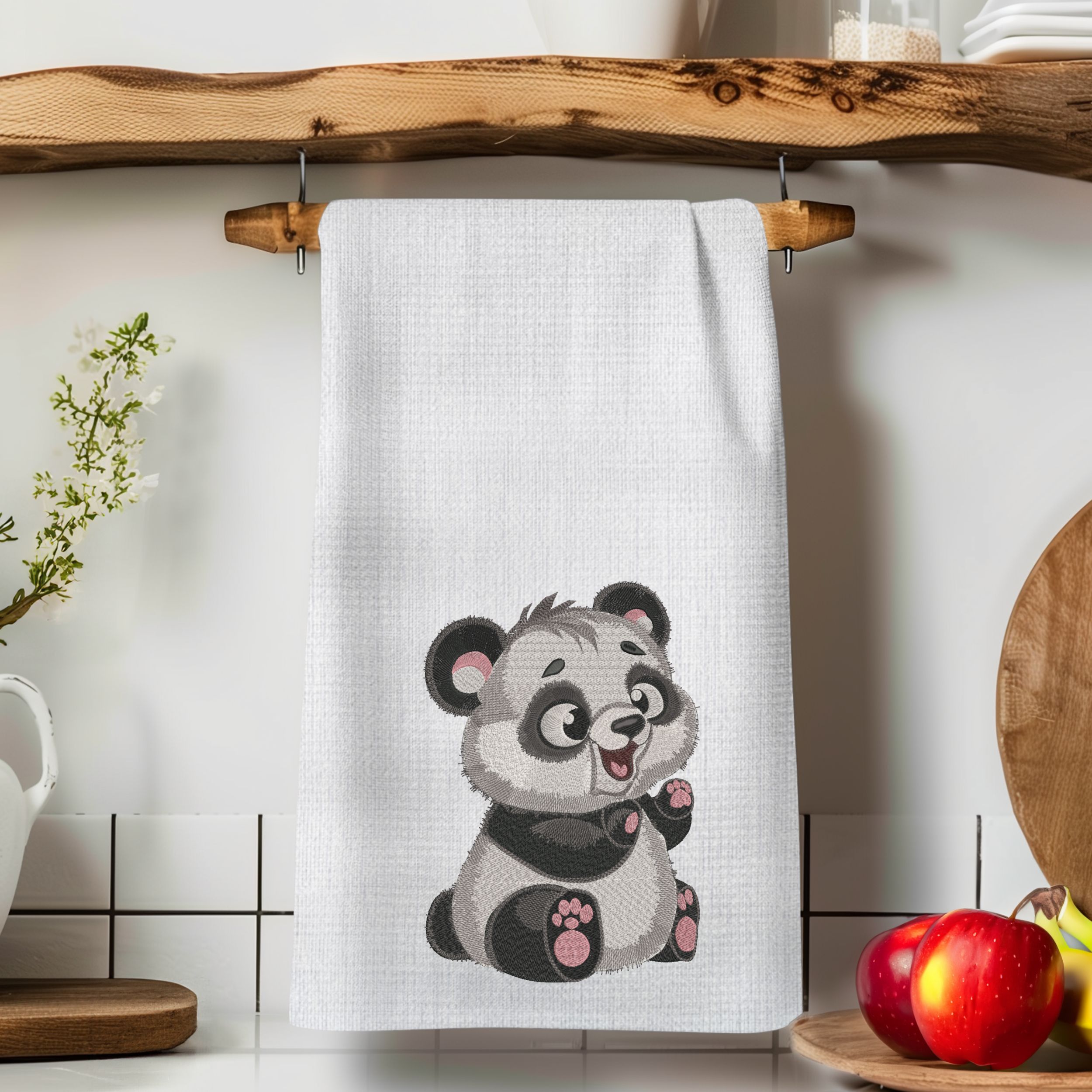 Cartoon Cute Panda | OregonPatchWorks