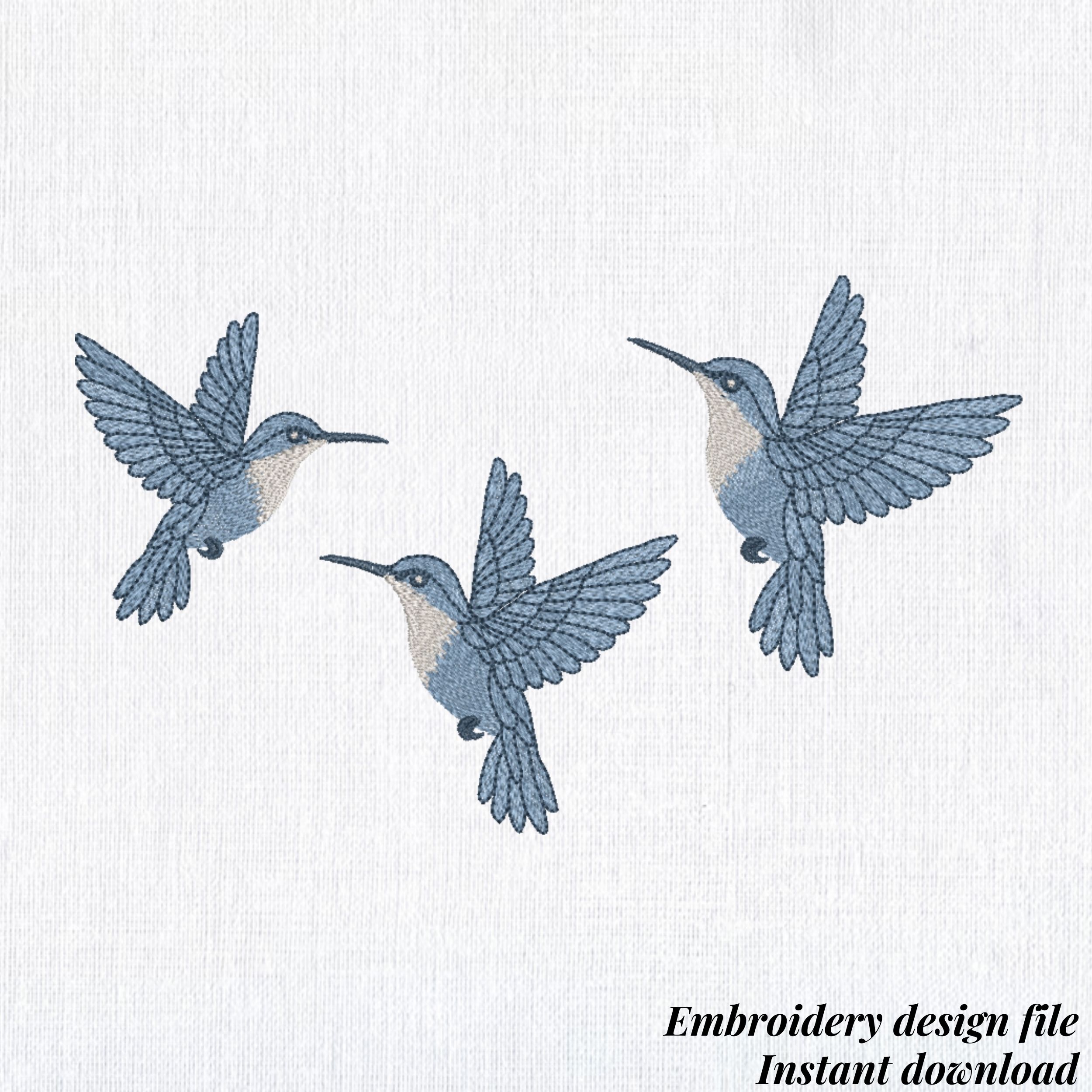 Spring Hummingbirds trio