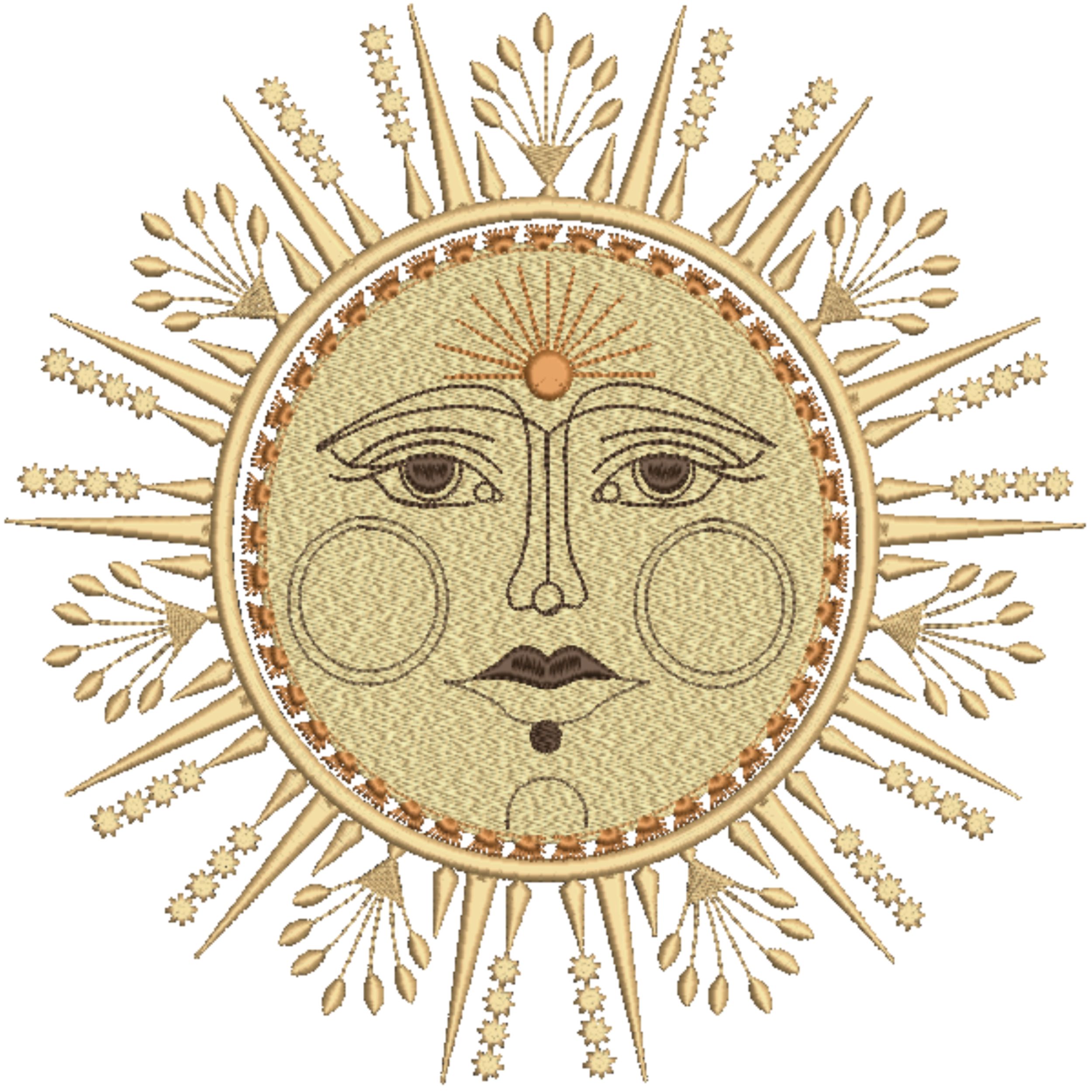 Set of 3 Witch on the Moon Sun Sunlight | OregonPatchWorks