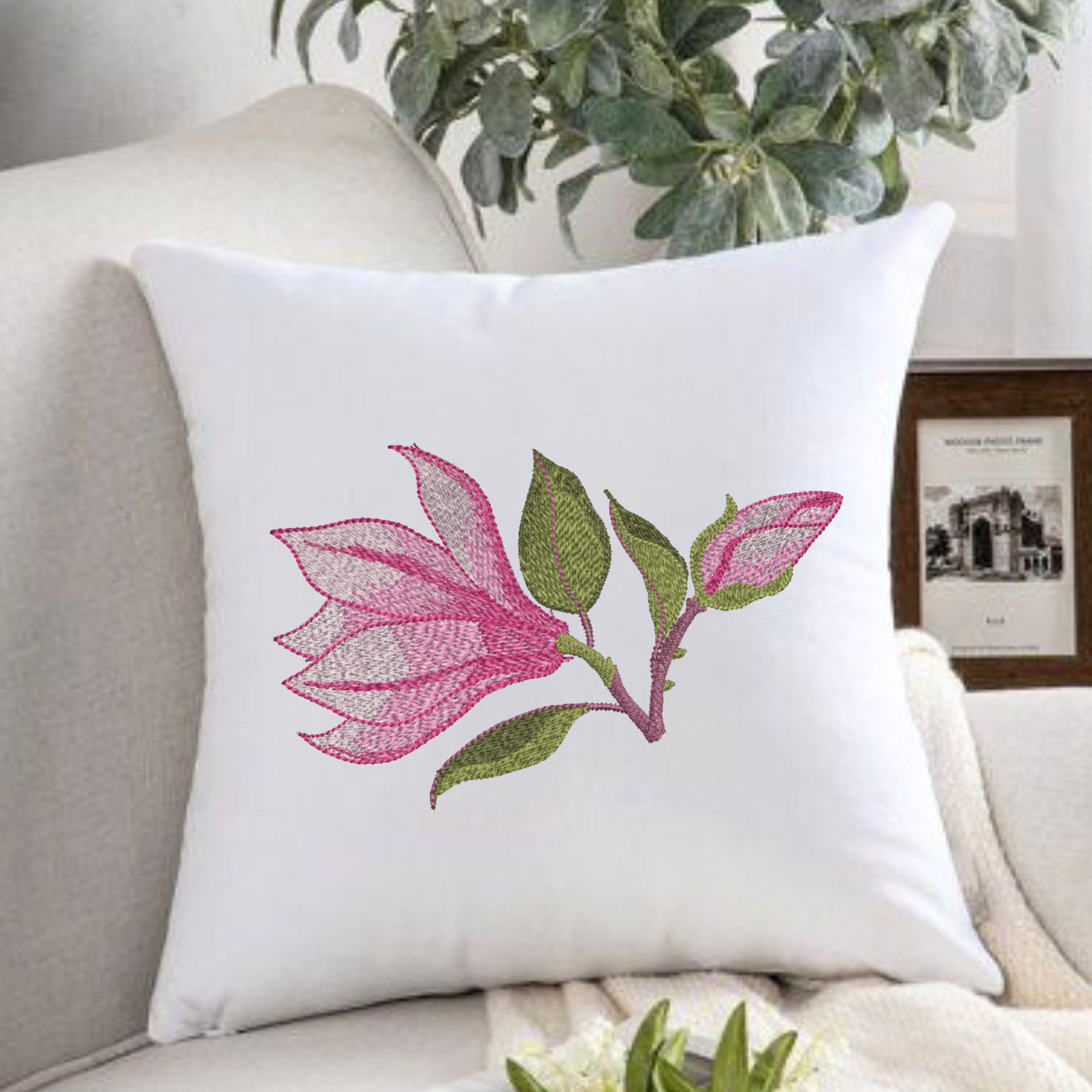 Pink Magnolia Flower | OregonPatchWorks