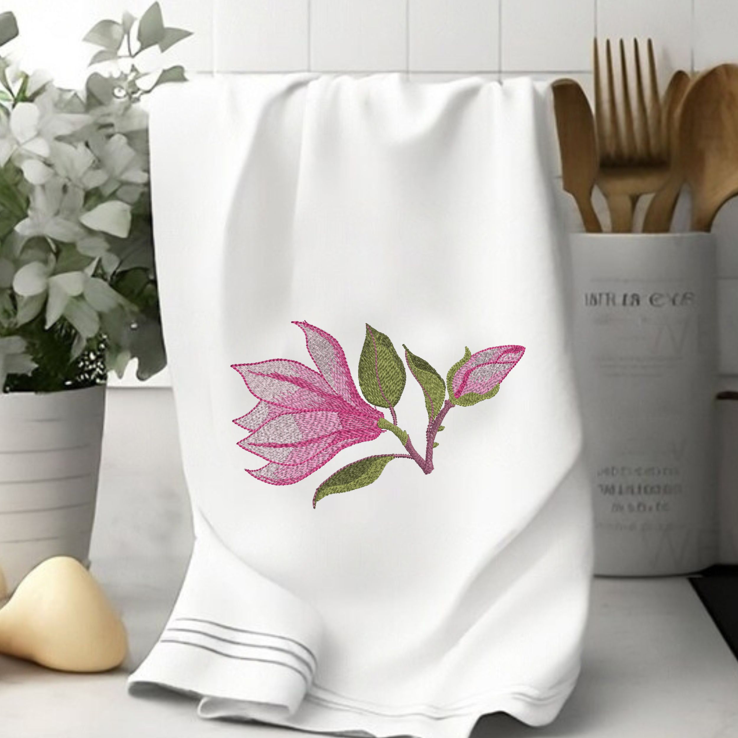 Pink Magnolia Flower | OregonPatchWorks