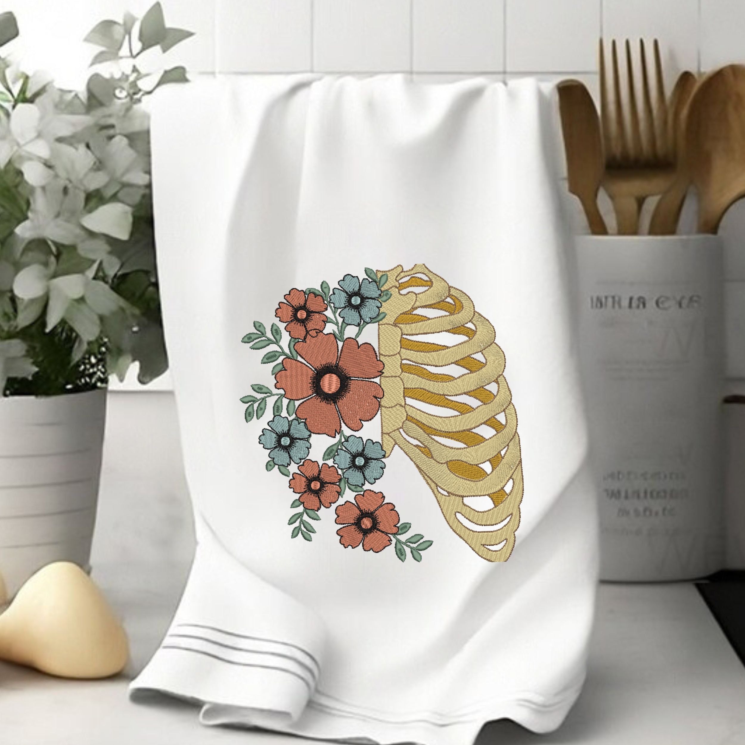 Floral Skeleton | OregonPatchWorks