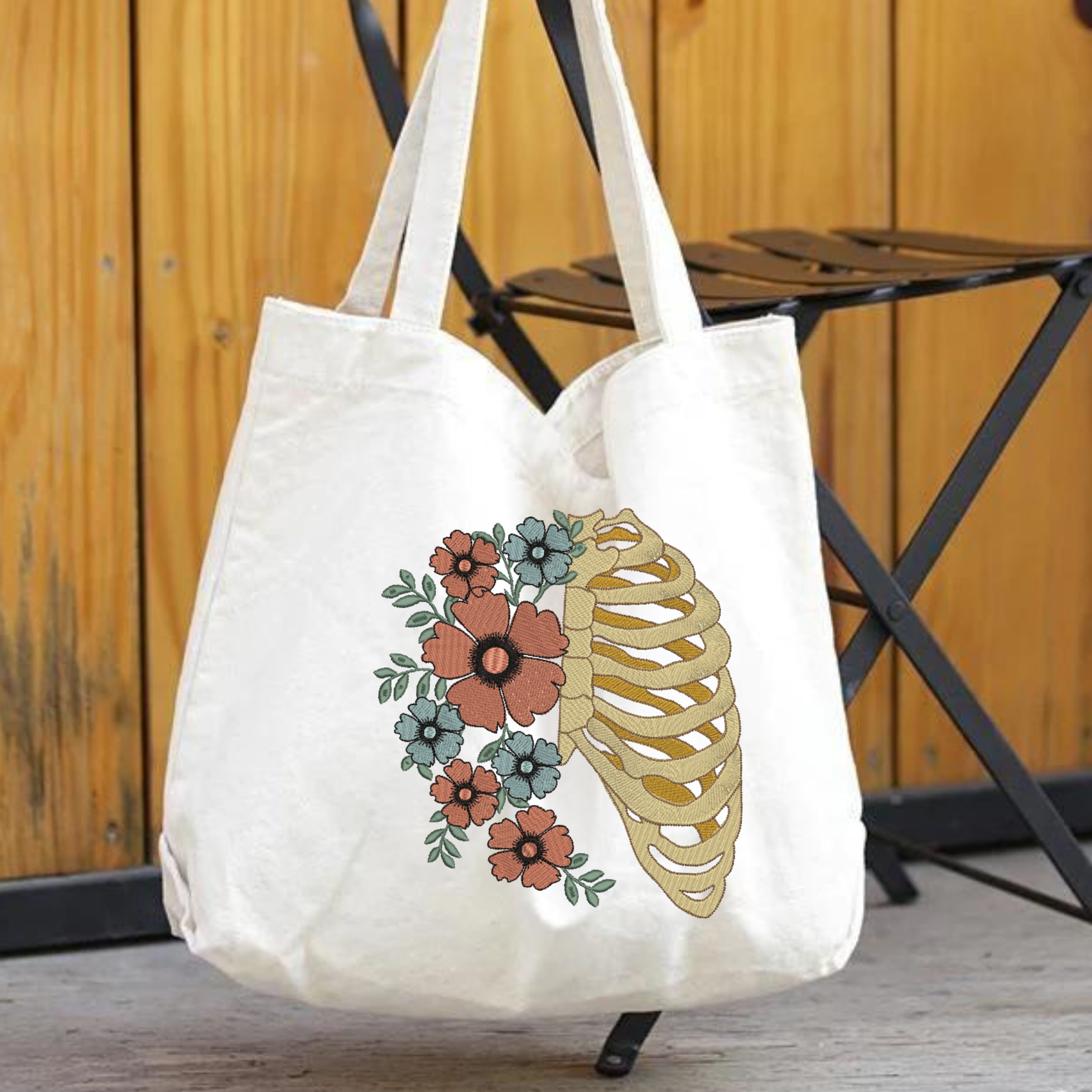 Floral Skeleton | OregonPatchWorks