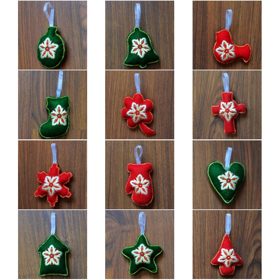 TREE ORNAMENTS SET 3 | OregonPatchWorks
