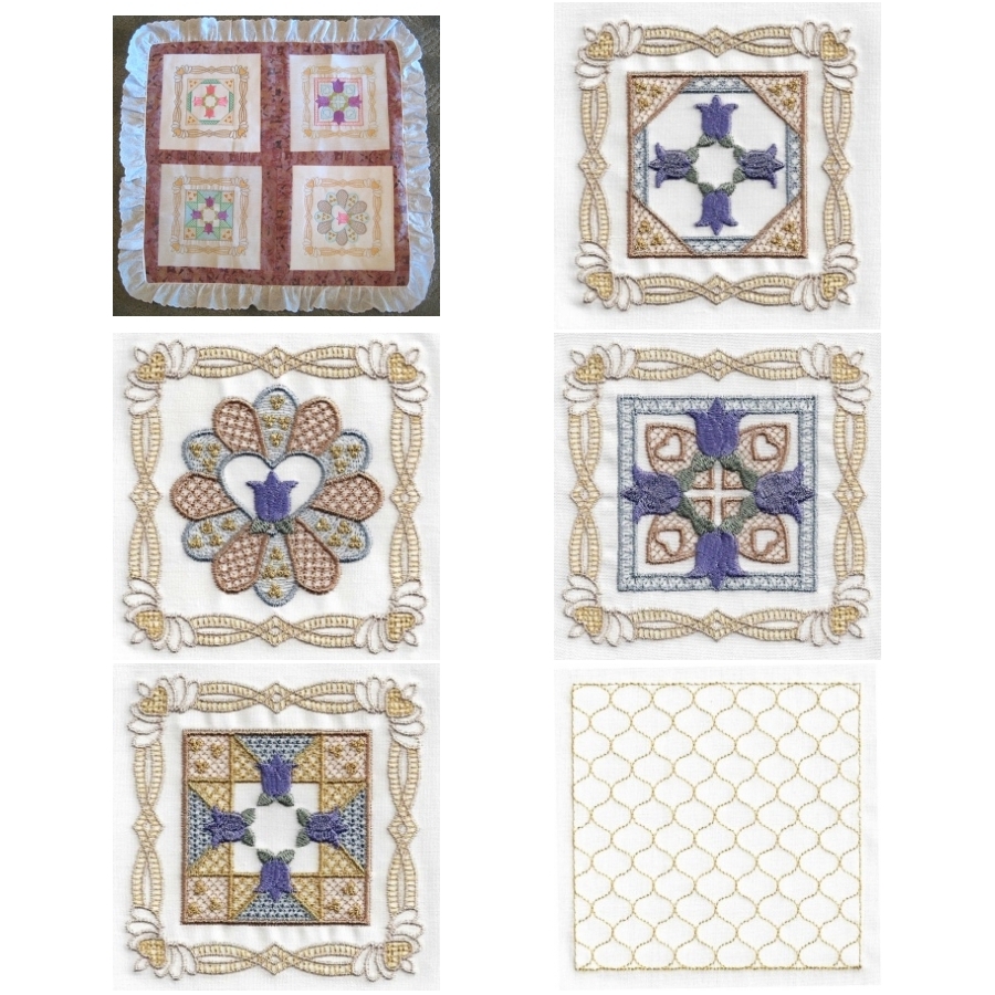 Lacy Tulip Blocks | OregonPatchWorks
