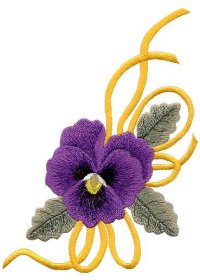 5x7 Pansies 2 | OregonPatchWorks