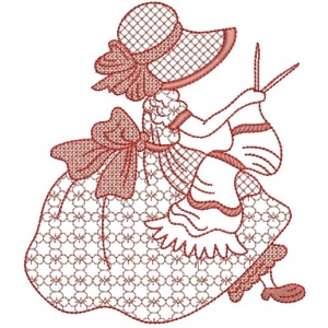 Redwork Sunbonnets | OregonPatchWorks