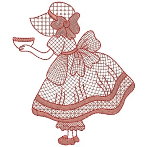 Redwork Sunbonnets | OregonPatchWorks