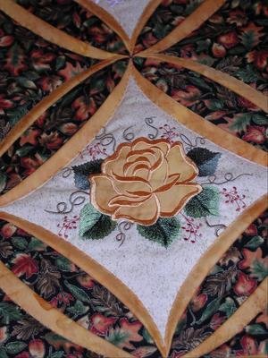 5x7 Applique Roses 1 | OregonPatchWorks