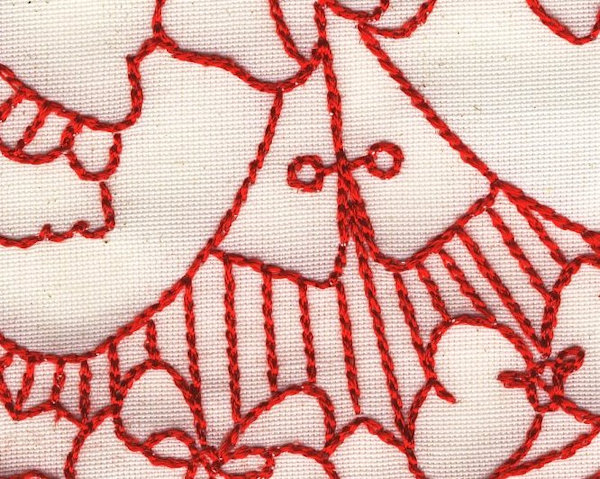 Redwork Easter Bunny | OregonPatchWorks