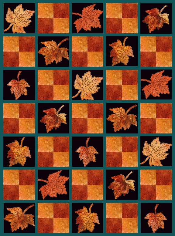 4x4 Maple Leaves | OregonPatchWorks