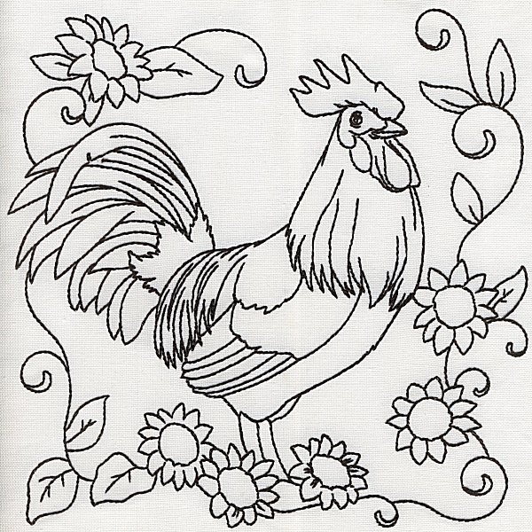 Realistic Rooster Blocks | OregonPatchWorks