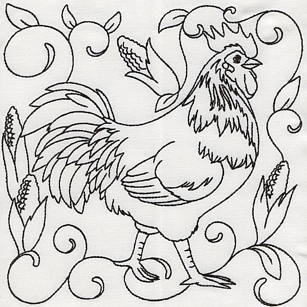 Realistic Rooster Blocks | OregonPatchWorks